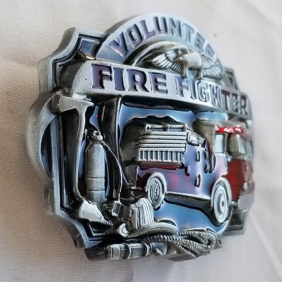 Belt Buckle Volunteer Fire Fighter Fire Department En… - Gem