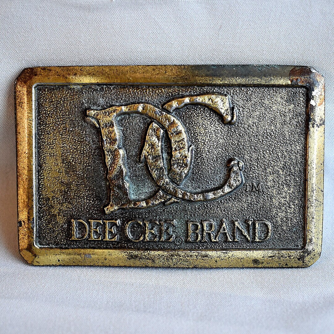 Vintage Belt Buckle DC Dee Cee Brand USA Made by Washington Mfg Co ...