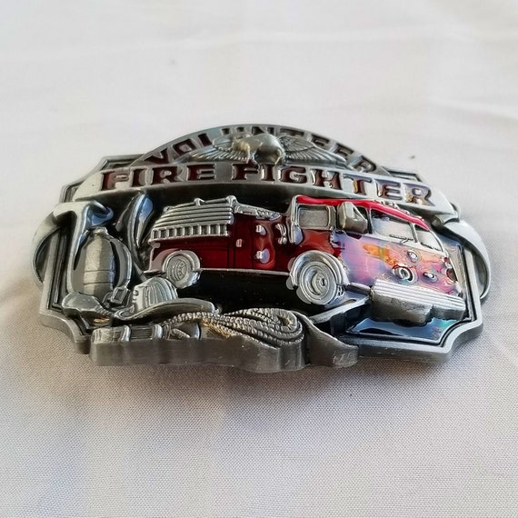 Belt Buckle Volunteer Fire Fighter Fire Department En… - Gem