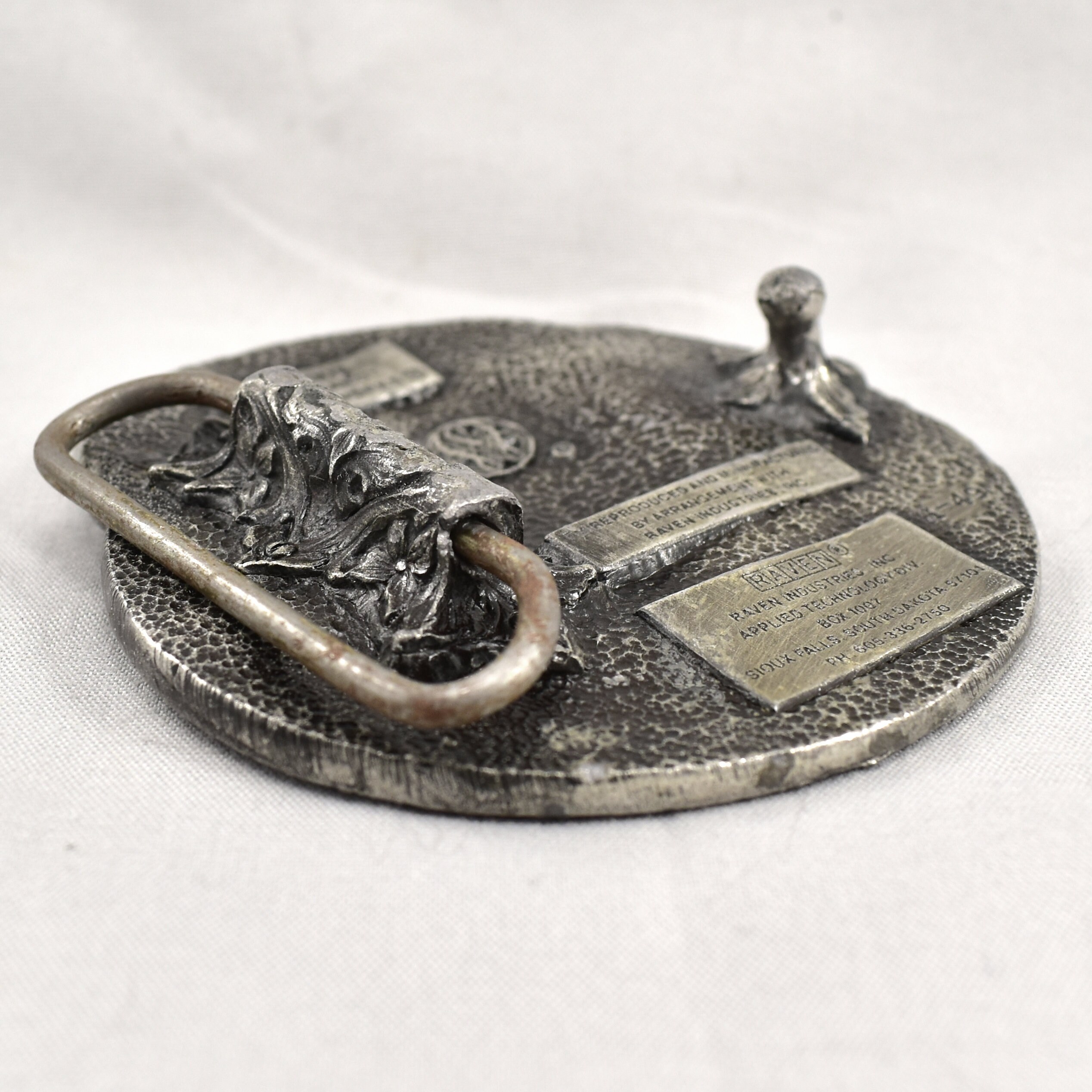 Vintage Belt Buckle 1978 Raven Hot Air Balloons USA Made by Bergamot ...