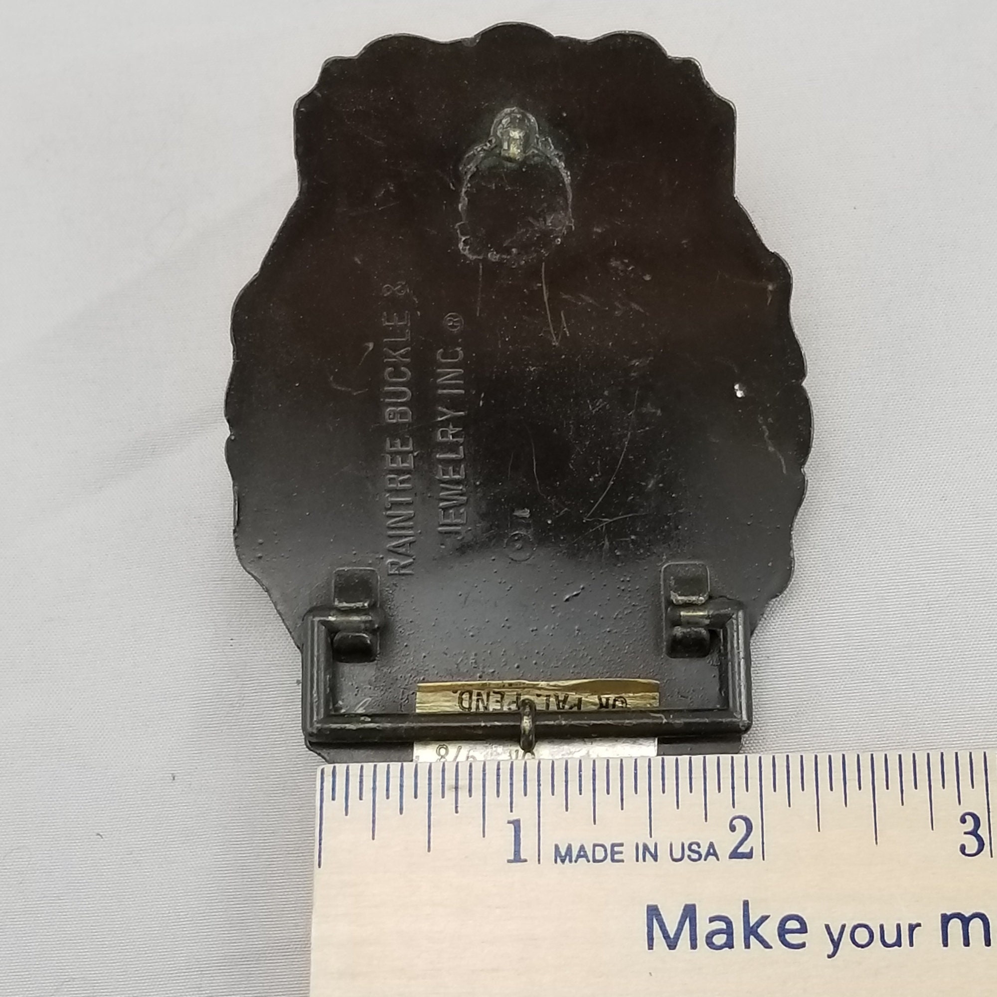 Vintage Belt Buckle 1977 or 1978 Deer Head Buck Torso Gold - Etsy