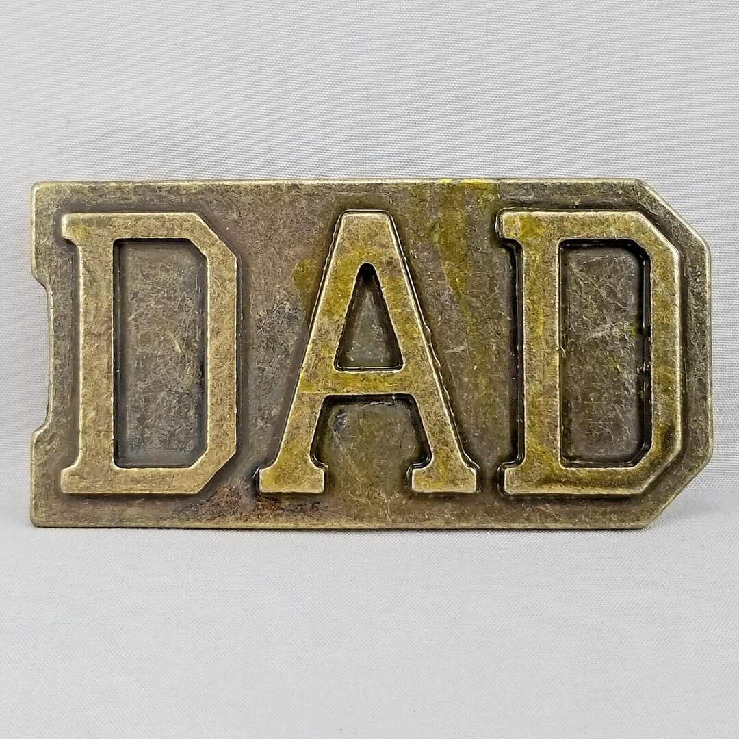 Belt Buckle DAD Dad Snap on Clamp DAD Father Father-in-law Papa Pop ...