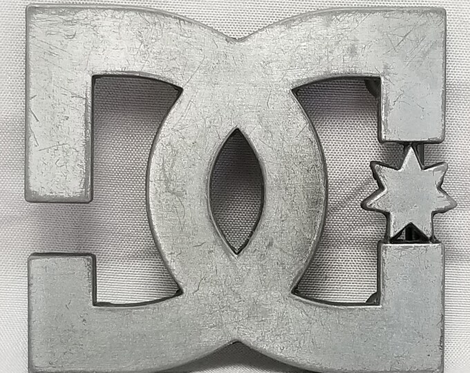 Vintage Belt Buckle OG DC Shoe Logo Co. Rob Dyrdek Ken Block DC Shoes ...