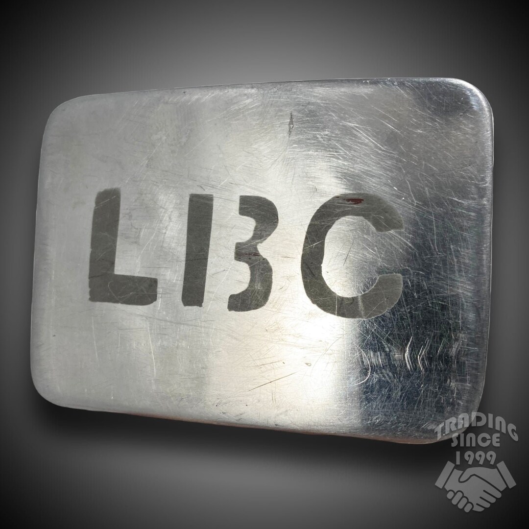 Vintage Belt Buckle LBC L 13 C Metal Silver Color Gift - Etsy