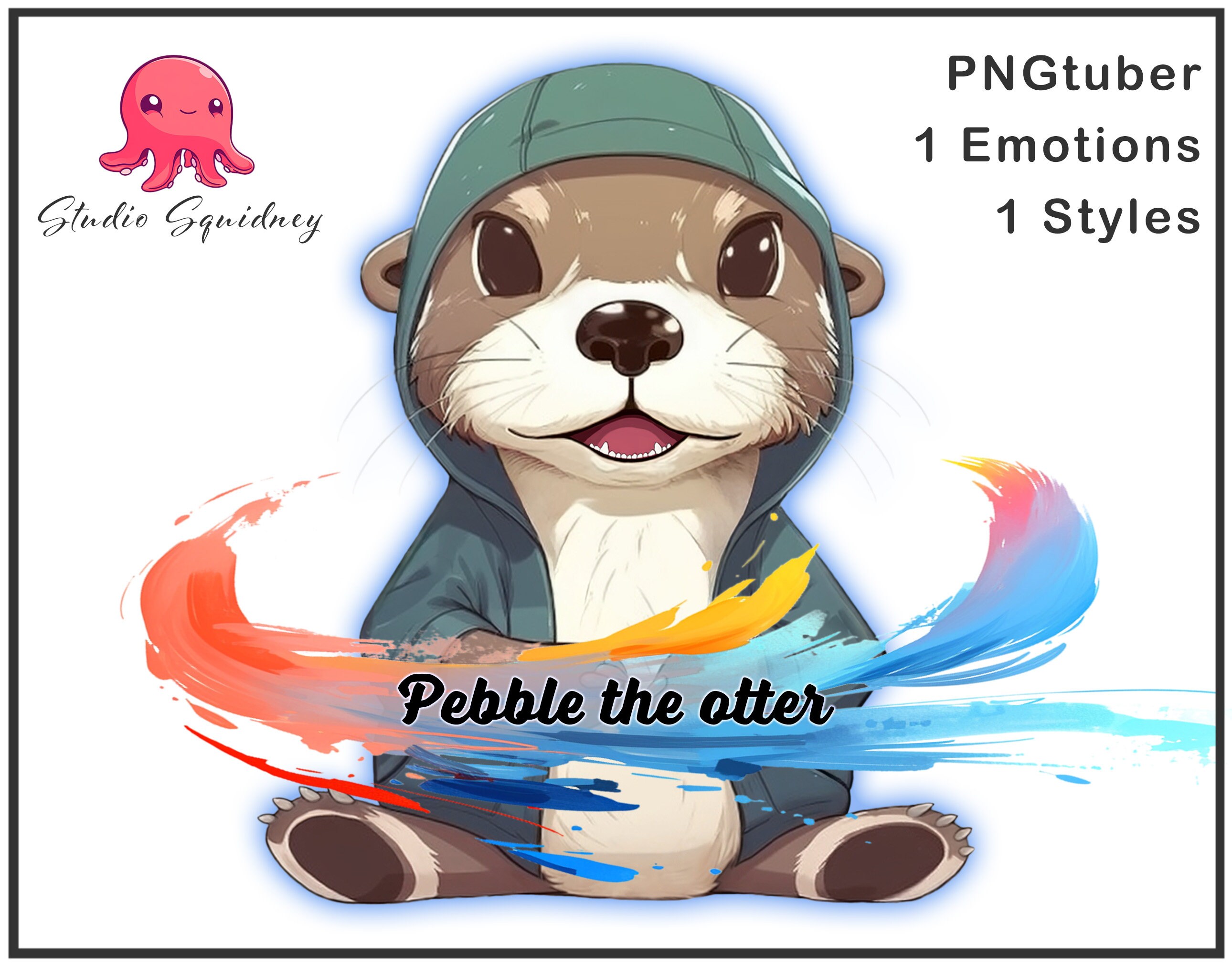 Otter Pngtuber Premade Pngtuber Twitch Veadotube Voice Reactive ...