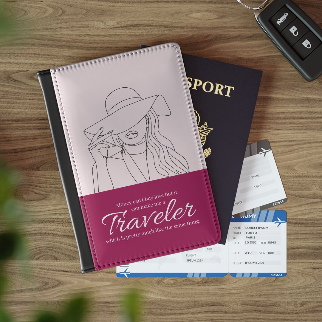 40th Birthday Gift for Her, Custom Passport Cover, Birthday Gift for ...