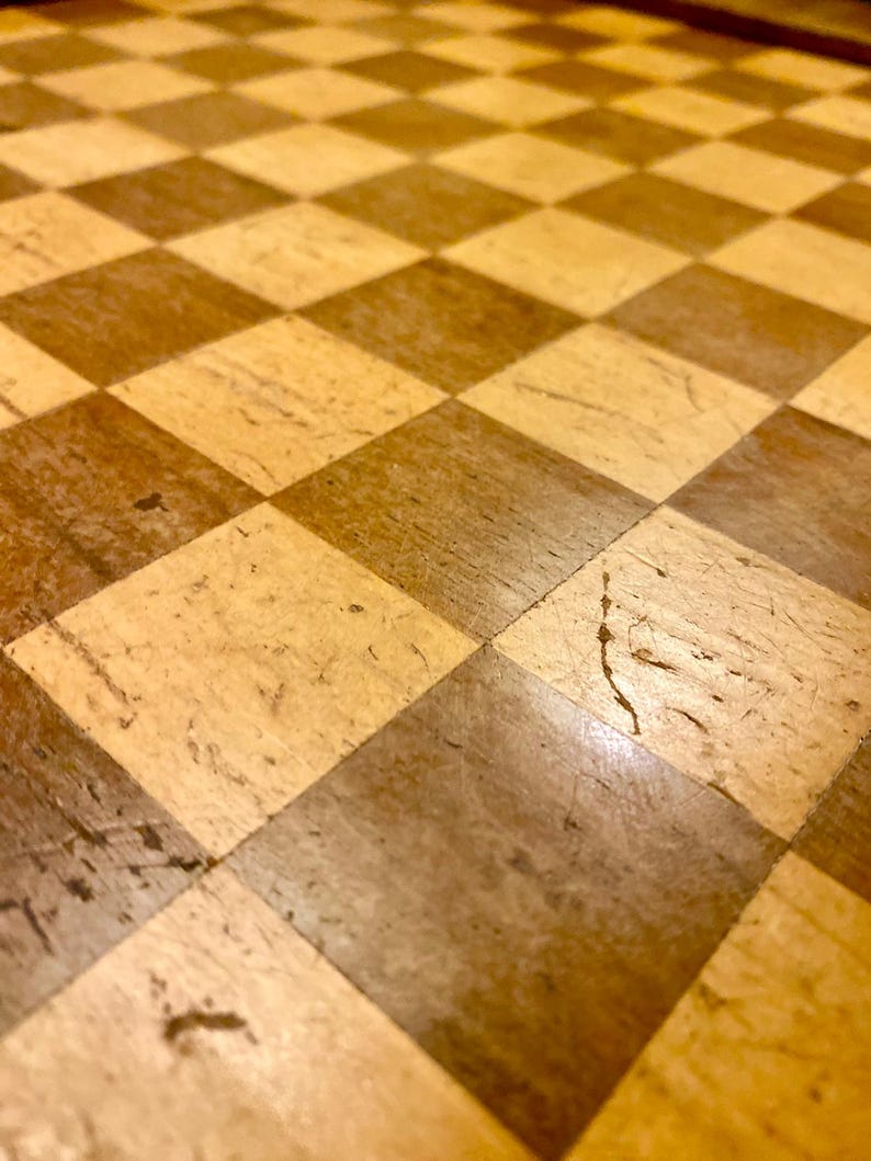 Vintage Spanish Chaquete Board. Combining Backgammon, Chess, and ...