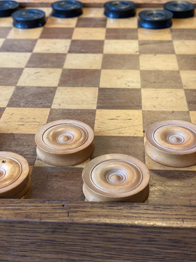 Vintage Spanish Chaquete Board. Combining Backgammon, Chess, and ...