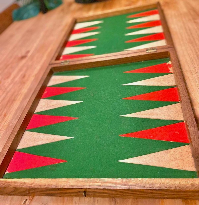 Vintage Spanish Chaquete Board. Combining Backgammon, Chess, and ...