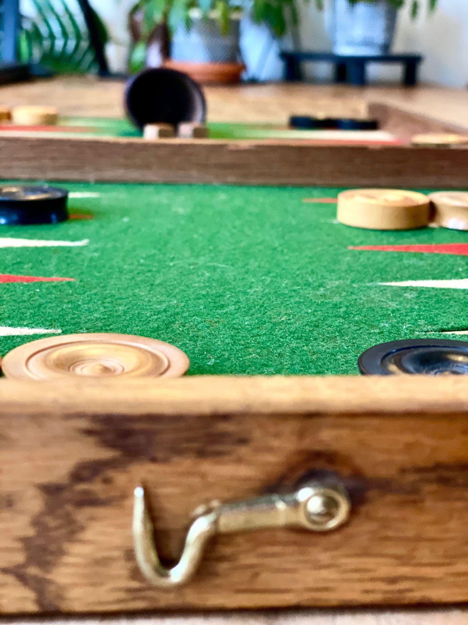 Vintage Spanish Chaquete Board. Combining Backgammon, Chess, and ...