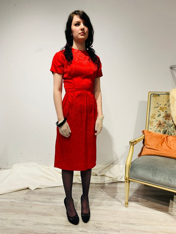 vintage cherry red floral - Gem