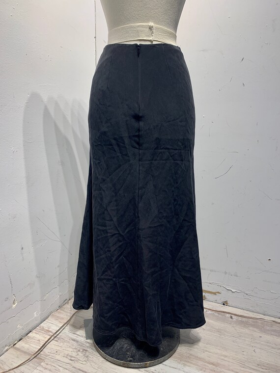 Vintage 90s Jeri Rice Glam Silk Maxi Skirt - Gem
