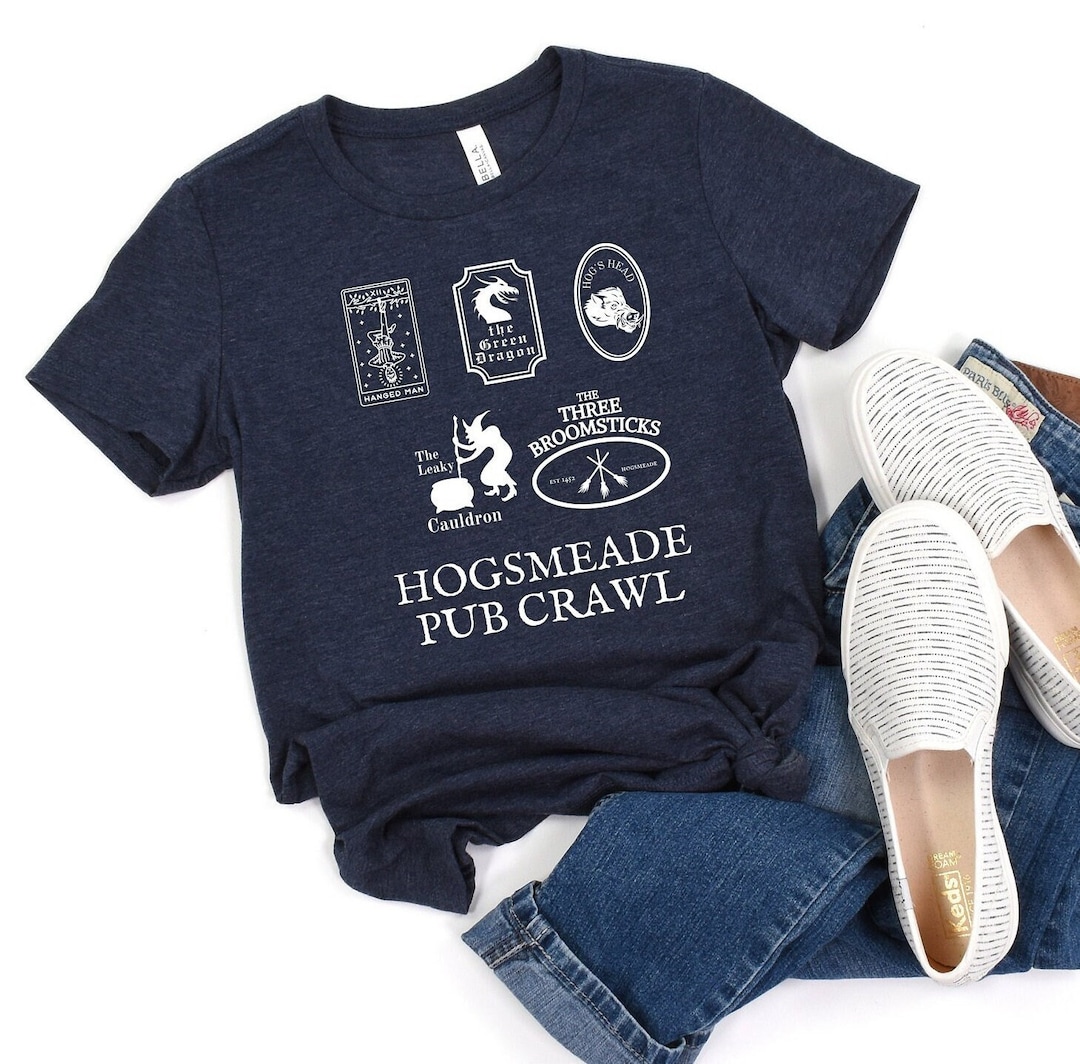 Wizard World Pubs Shirt Hogsmeade Pub Crawl HP Pubs Green Dragon Hanged ...