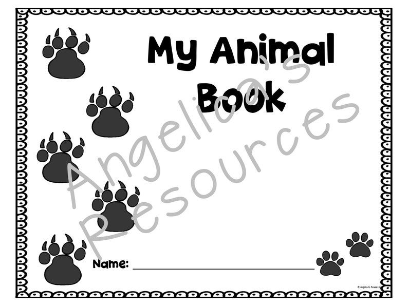 Animal Coloring Pages Printables | Sight Word Practice | Handwriting ...
