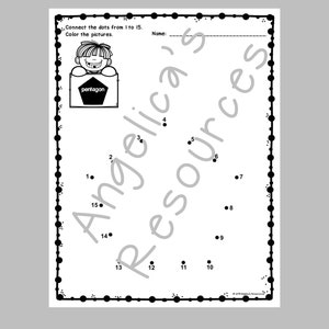 2D Shapes Connect the Dots Math Worksheets Dot to Dot Coloring Pages ...