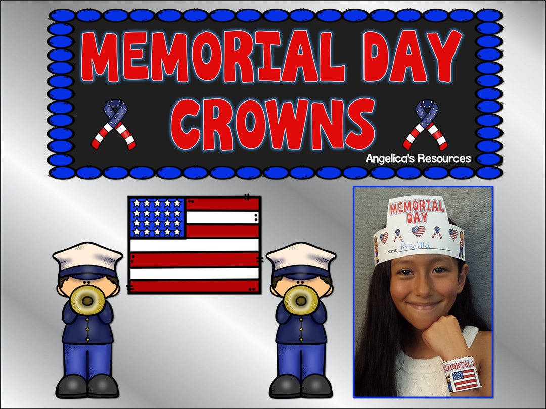 Memorial Day Activities Craft | Crowns and Wristbands | Hat Printables ...