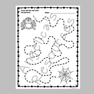 Halloween Activities | Kindergarten Morning Work Tracing Lines ...