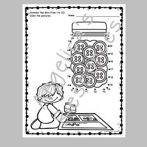 Math Theme Dot to Dot Coloring Pages Connect the Dots Math Worksheets ...