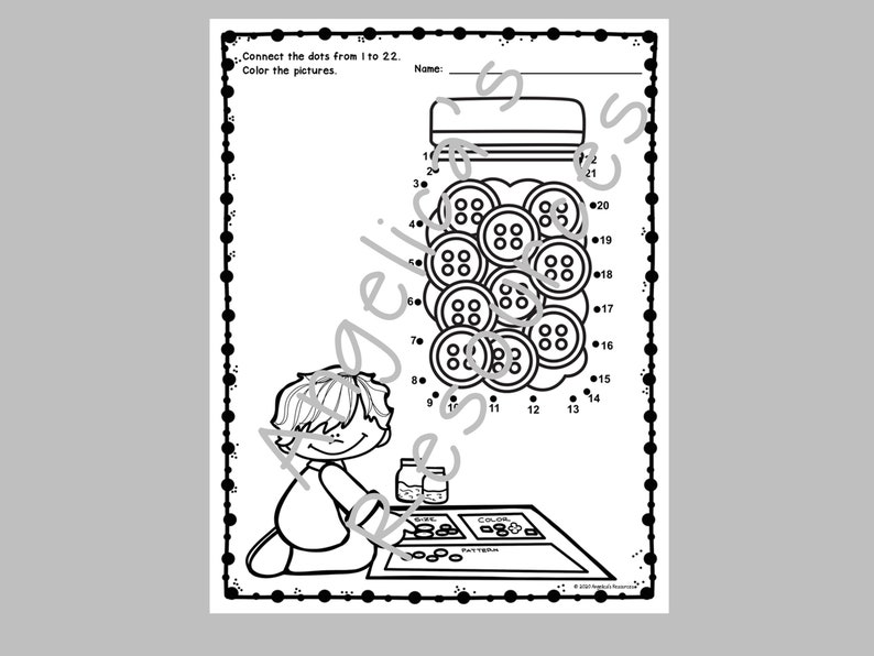 Math Theme Dot to Dot Coloring Pages | Connect the Dots Math Worksheets ...