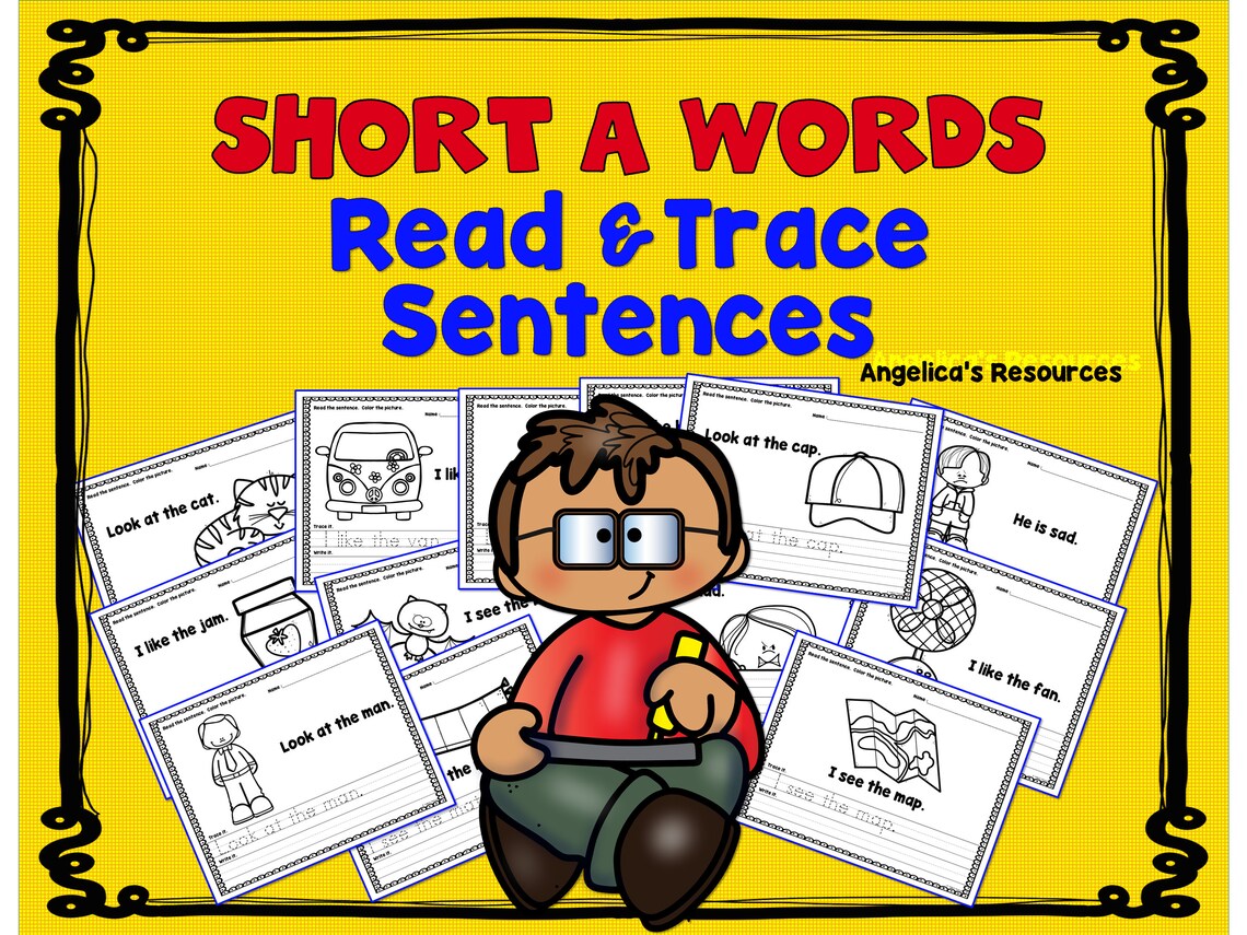 Short A CVC Words | Coloring Pages Printable | Sight Word Practice ...