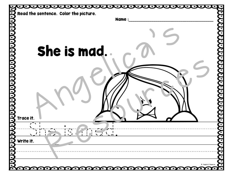 Short A CVC Words | Coloring Pages Printable | Sight Word Practice ...
