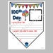 100th Day of School Activities | Creative Writing Prompt Pennant Craft ...
