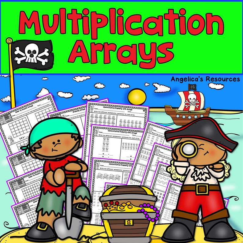 Multiplication With Arrays in Math | Multiplication Practice Worksheets ...