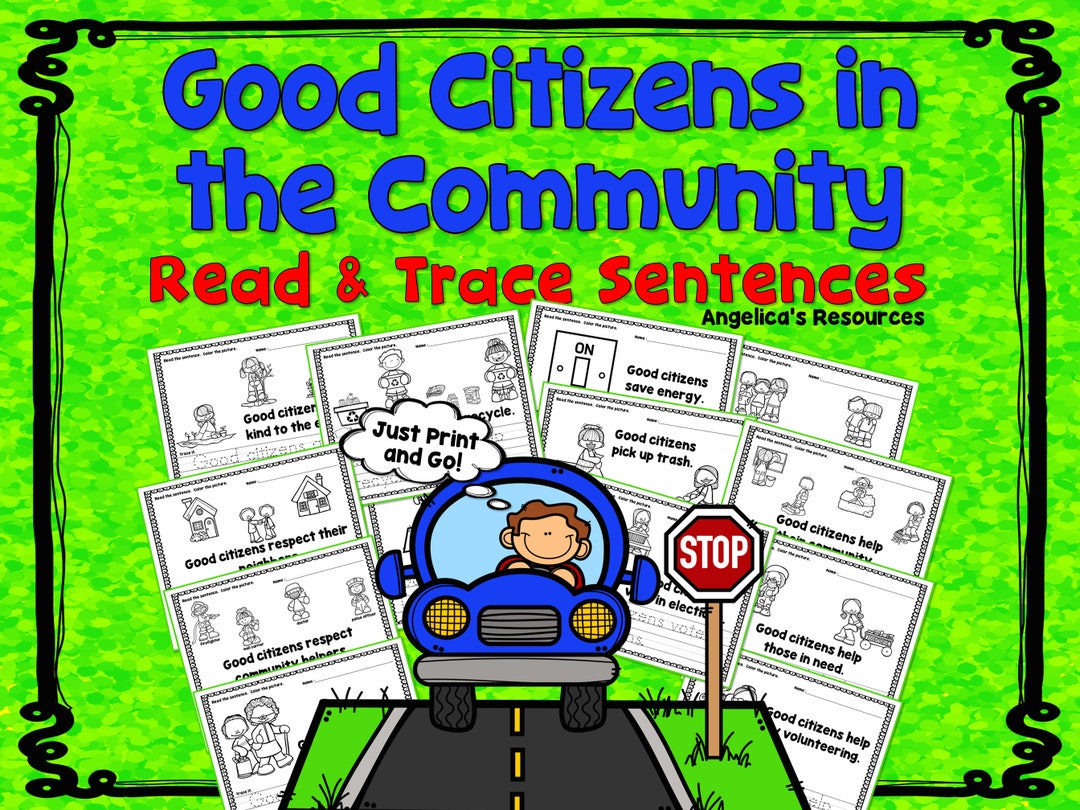 Good Citizenship | Being a Good Citizen in the Community Sight Word ...