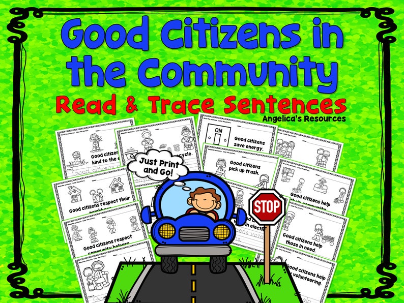 Good Citizenship | Being a Good Citizen in the Community Sight Word ...