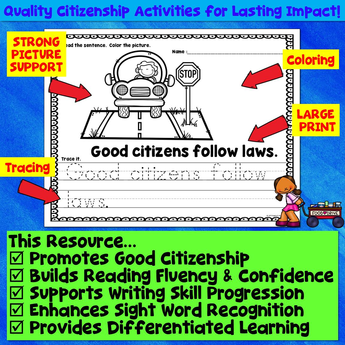 Good Citizenship | Being a Good Citizen in the Community Sight Word ...