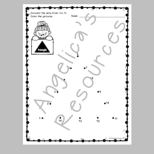 2D Shapes Connect the Dots Math Worksheets Dot to Dot Coloring Pages ...