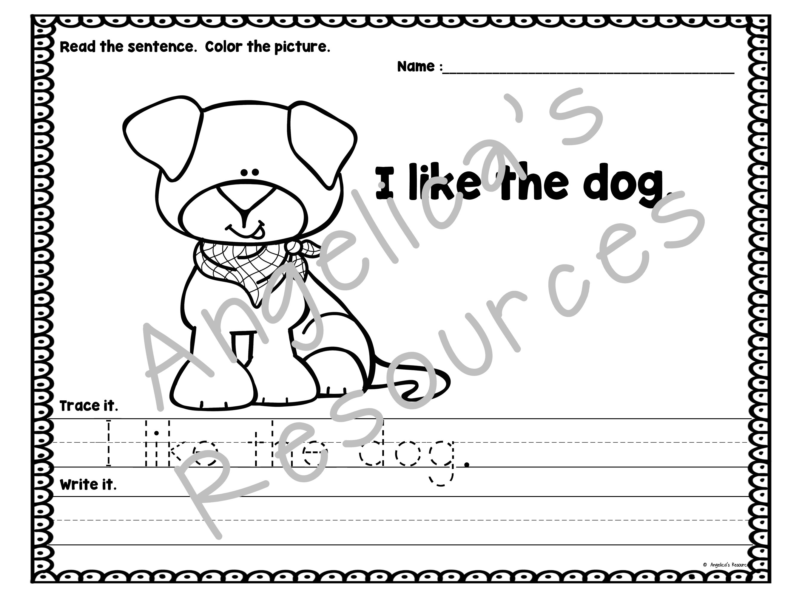 Short O CVC Words | Coloring Pages Printable | Sight Word Practice ...