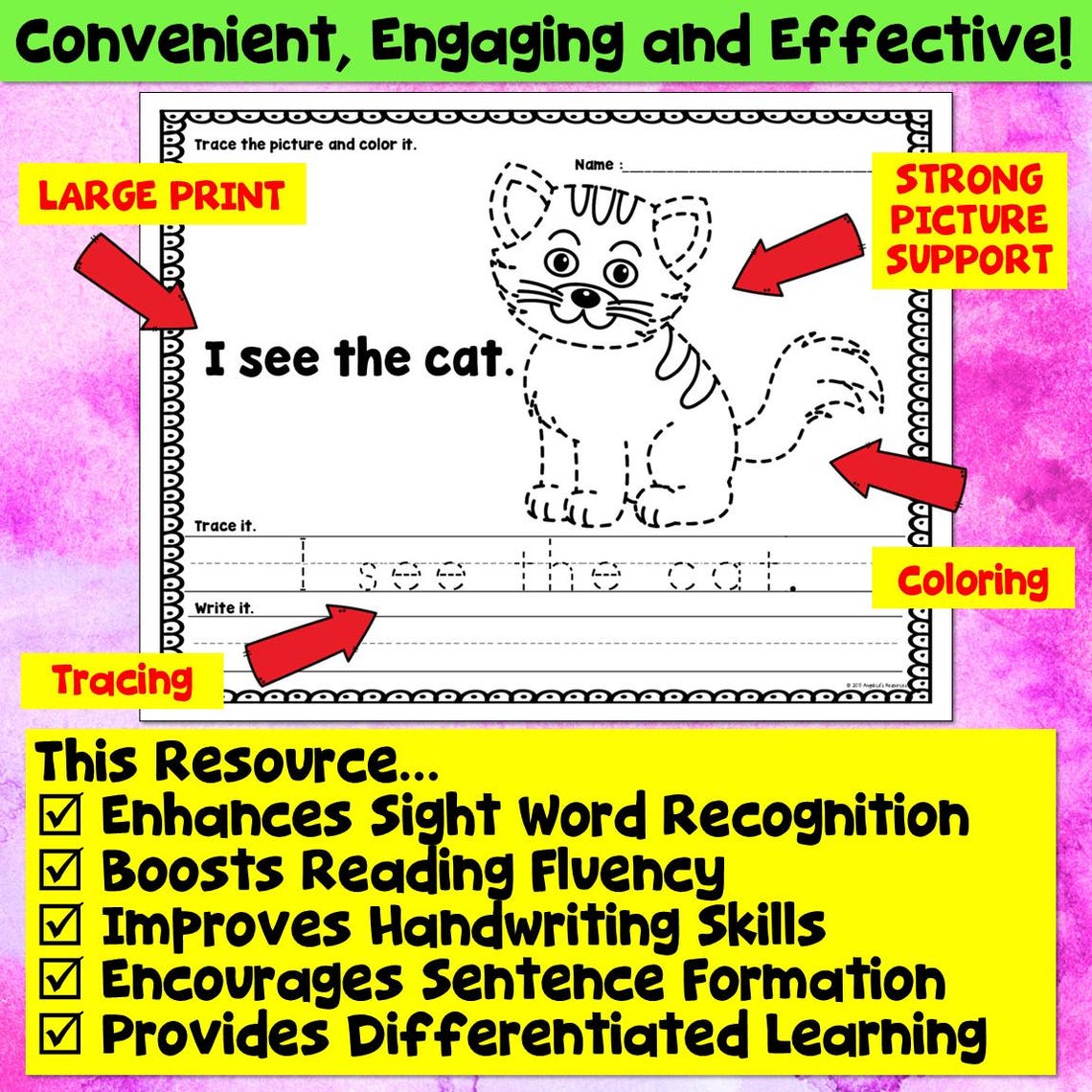 Animal Coloring Pages Printables | Sight Word Practice | Handwriting ...