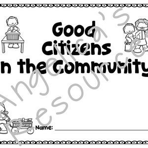 Good Citizenship | Being a Good Citizen in the Community Sight Word ...