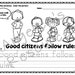 Good Citizenship | Being a Good Citizen at School Sight Word Practice ...