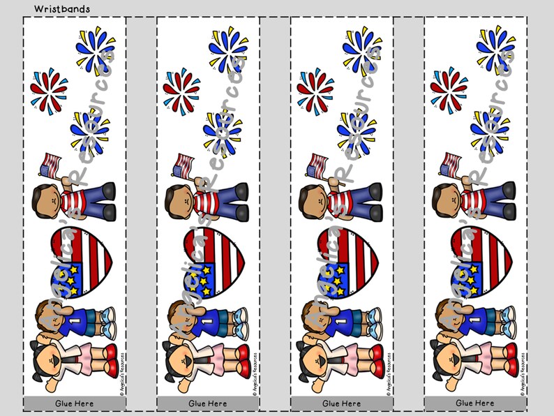 4th of July Activities Crowns and Wristbands | 4th of July Printable ...