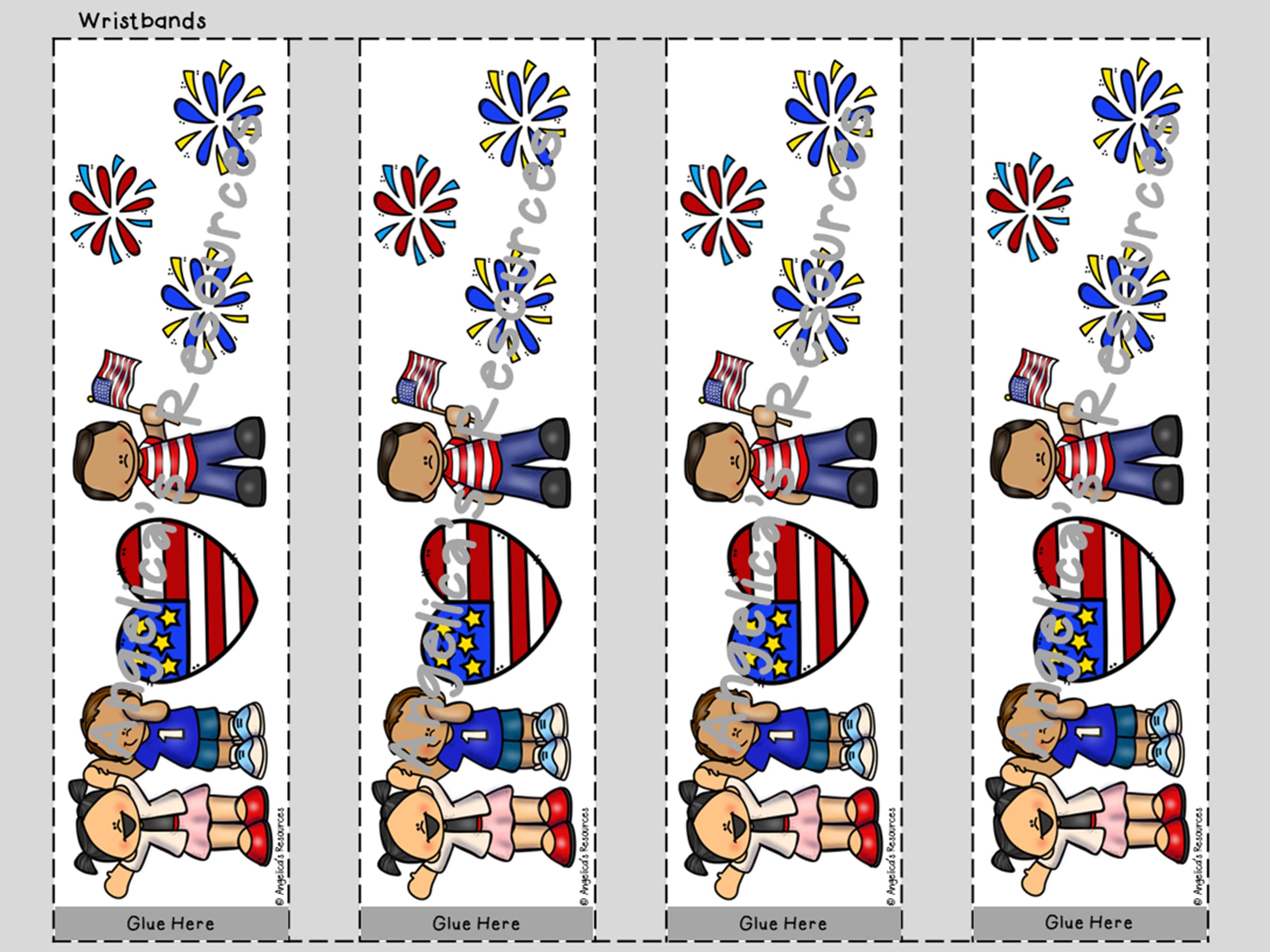 4th of July Activities Crowns and Wristbands | 4th of July Printable ...