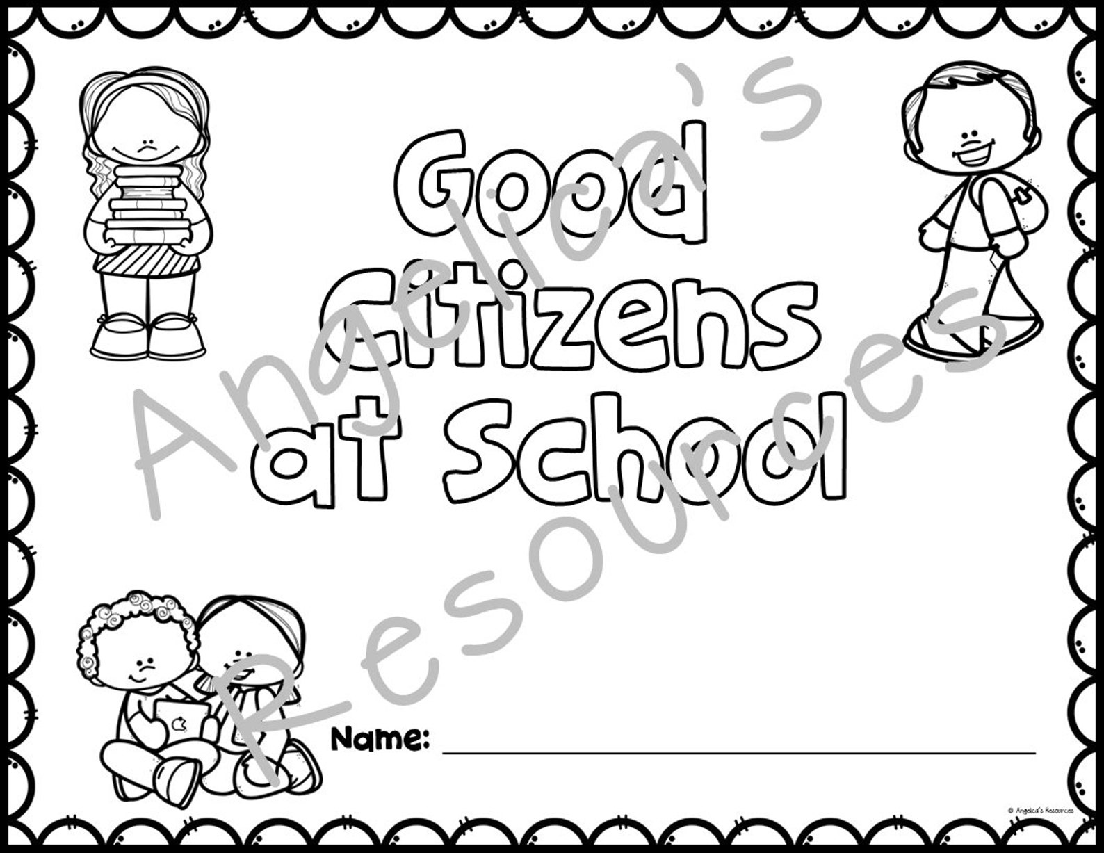 Good Citizenship Activities | Being a Good Citizen at School Posters ...