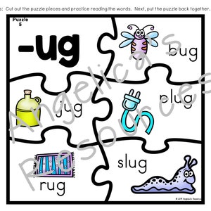 Word Families Fun Phonics Game Rhyming Endings Puzzles | Coloring Pages ...