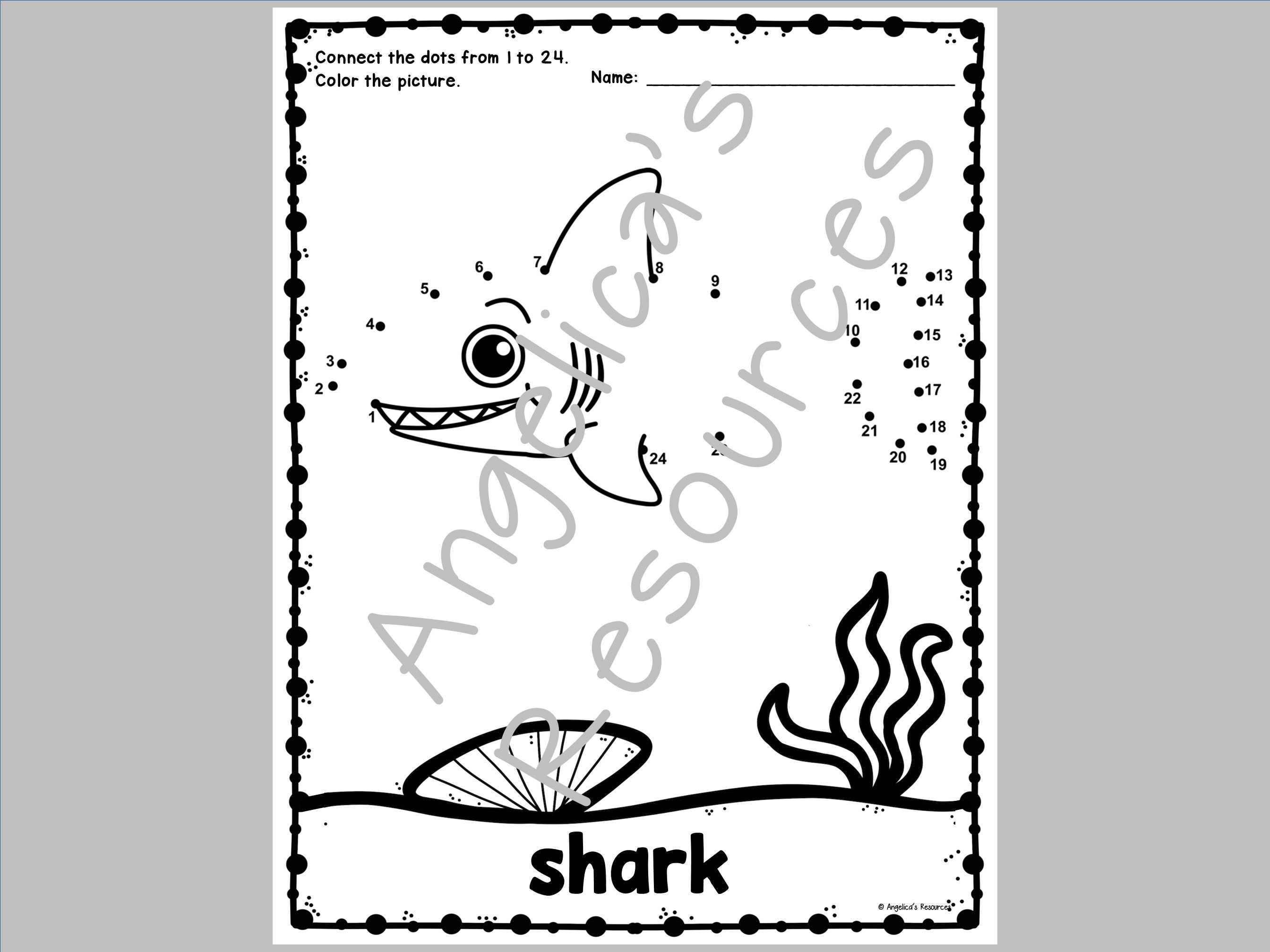 Animal Dot to Dot Coloring Pages Connect the Dots Math Worksheets ...