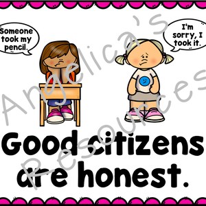 Good Citizenship Activities | Being a Good Citizen at School Posters ...