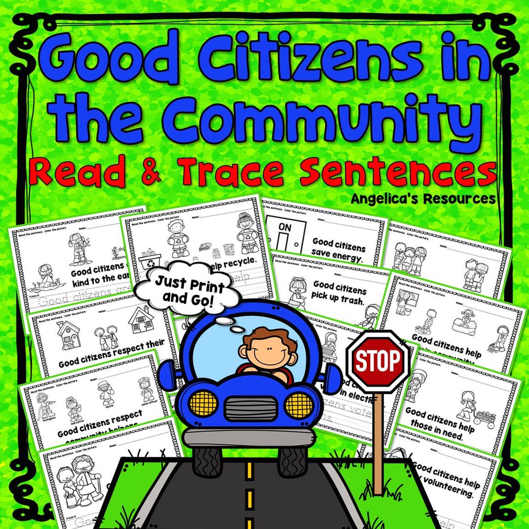 Good Citizenship | Being a Good Citizen in the Community Sight Word ...