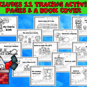 Christmas Activities | Santa Coloring Pages Printable | Sight Word ...