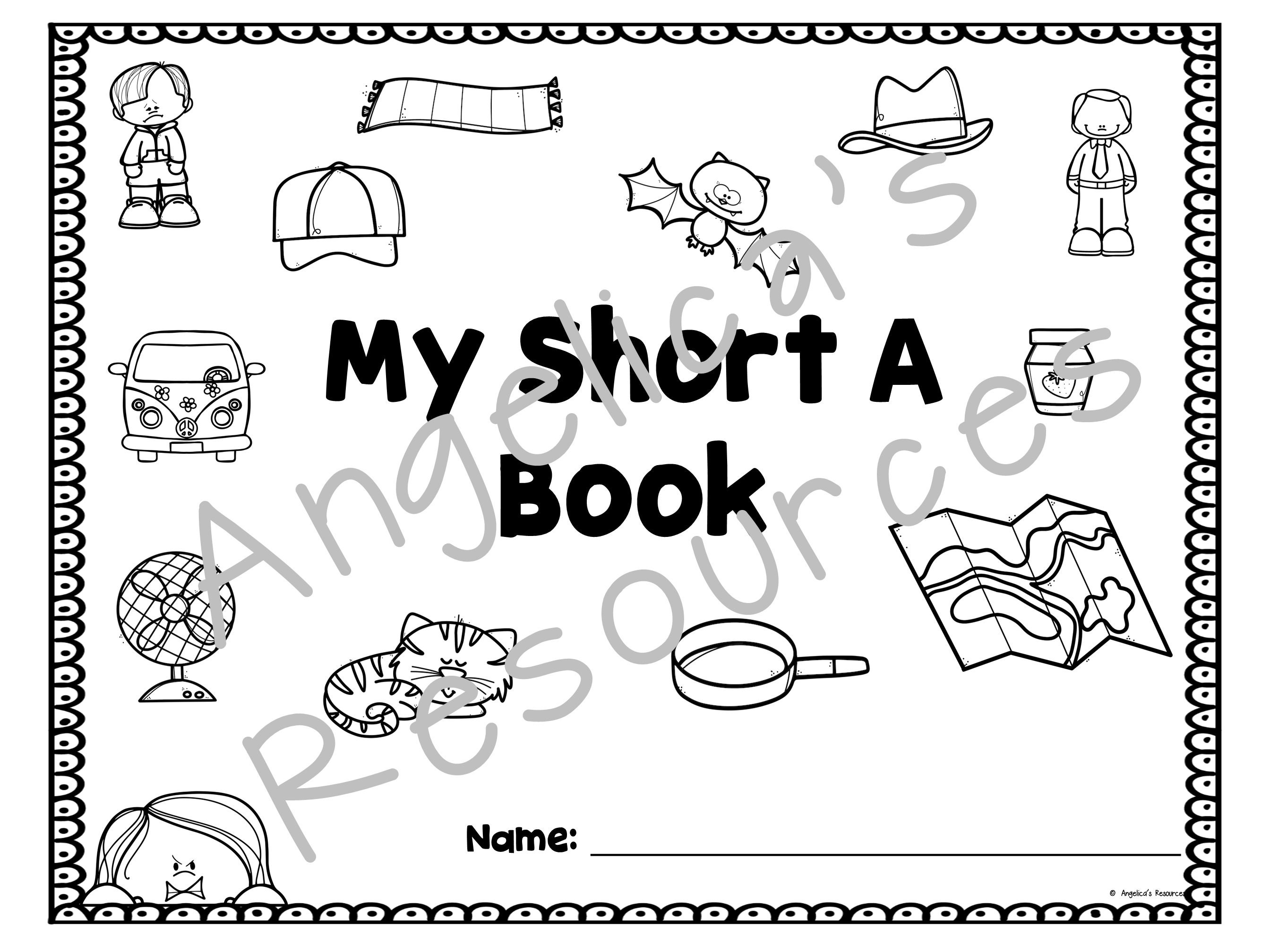 Short A CVC Words | Coloring Pages Printable | Sight Word Practice ...