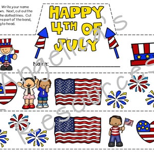 4th of July Activities Crowns and Wristbands | 4th of July Printable ...