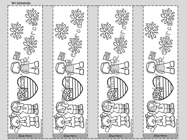 4th of July Activities Crowns and Wristbands | 4th of July Printable ...