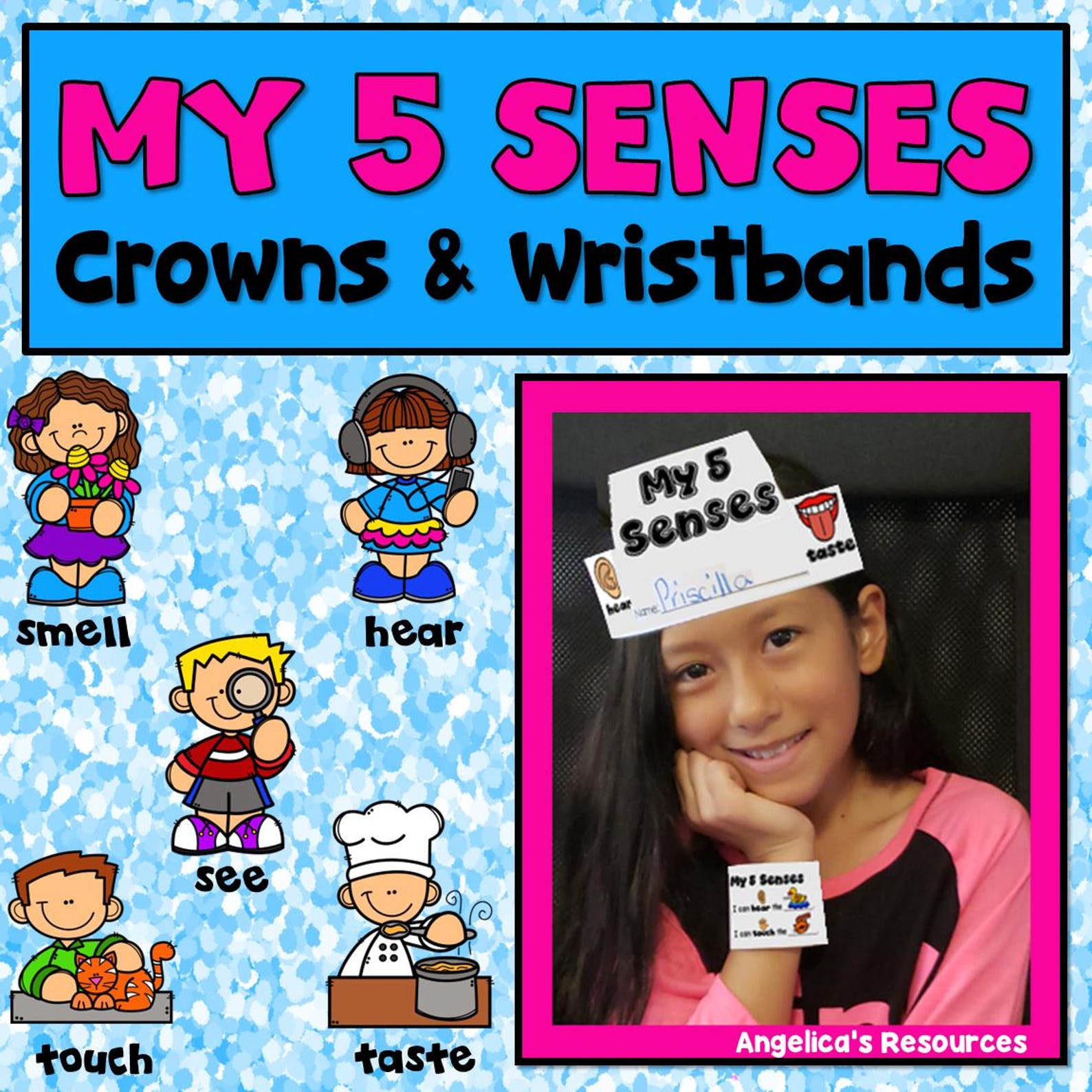 5 Senses Craft | Five Senses Crowns and Wristbands | My Five Senses ...