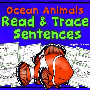 Ocean Animals Coloring Pages Printable Sight Word Practice ...