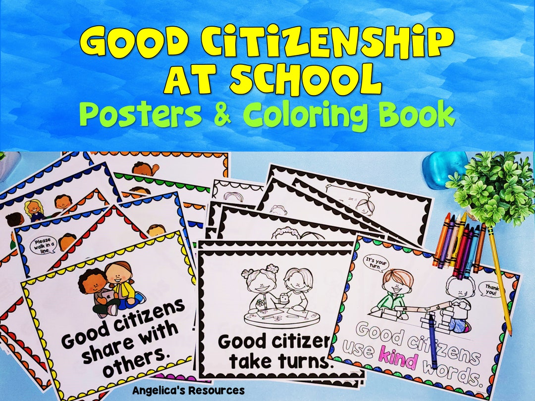 Good Citizenship Activities | Being a Good Citizen at School Posters ...