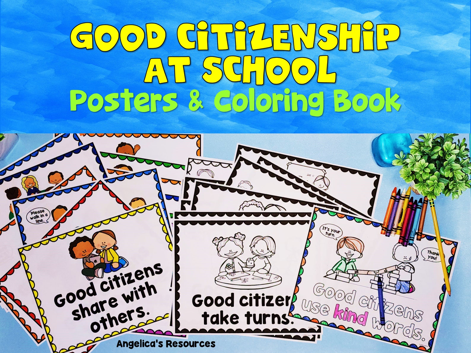 Good Citizenship Activities | Being a Good Citizen at School Posters ...